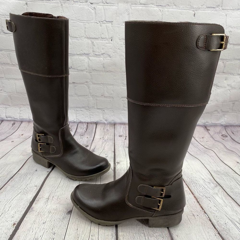 Clarks Riddle Phrase Knee High Leather Boot Women’s 7 - Gem